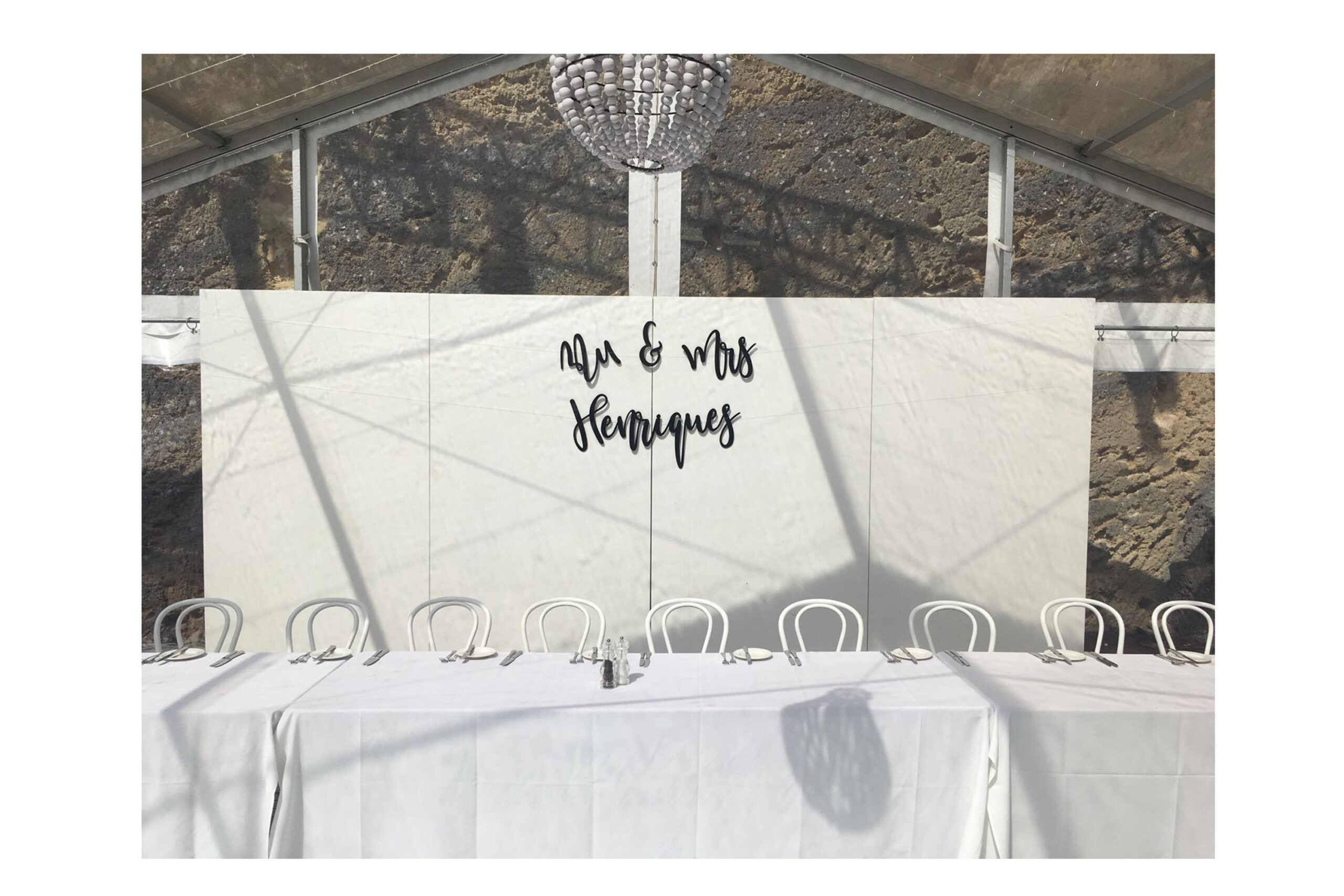 White Wall Flat - 1.2mW x 2.4mH - The Event Mill