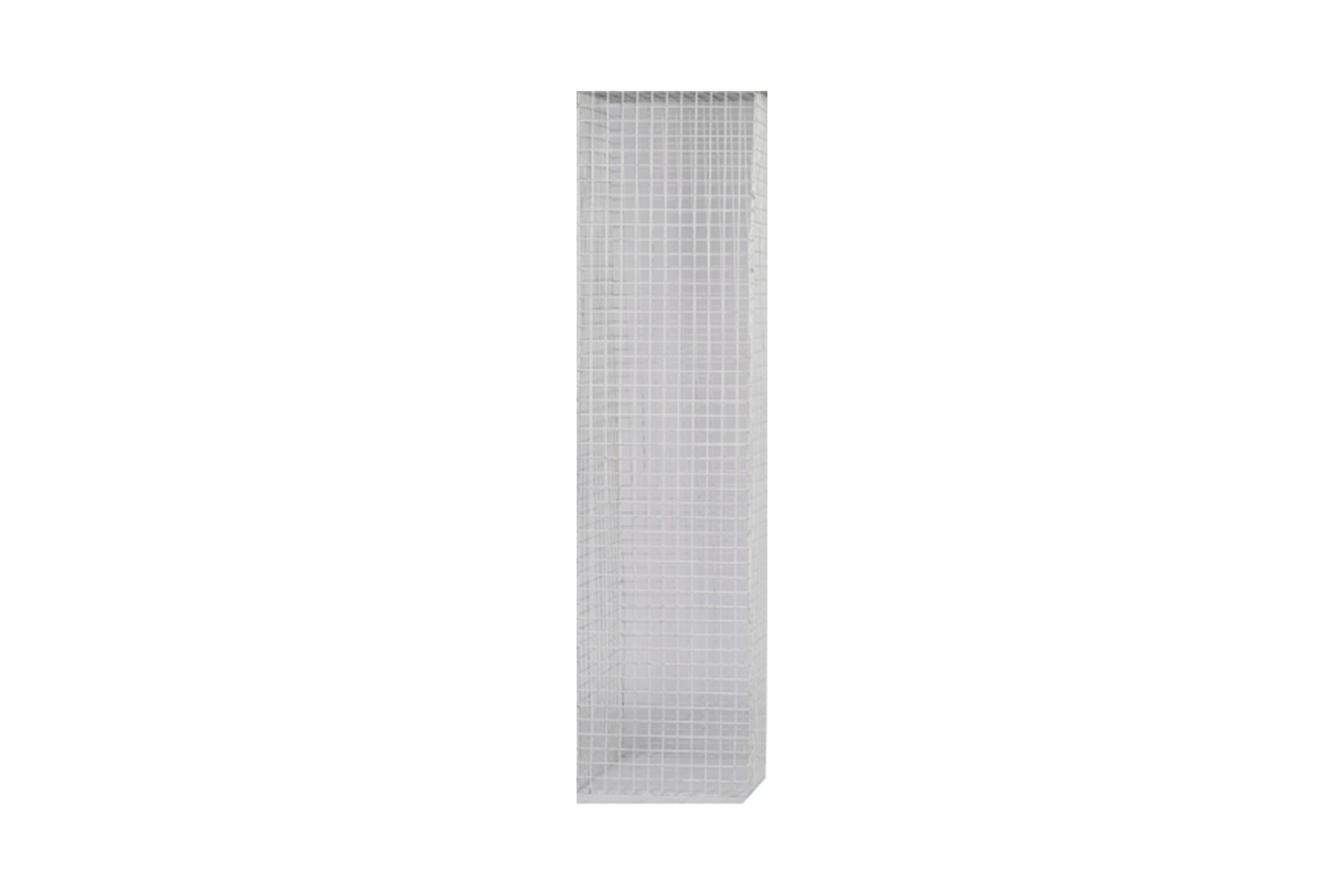 White Wire Mesh Pillar - 1.8mH x 60cmSQ - Must Be Staked