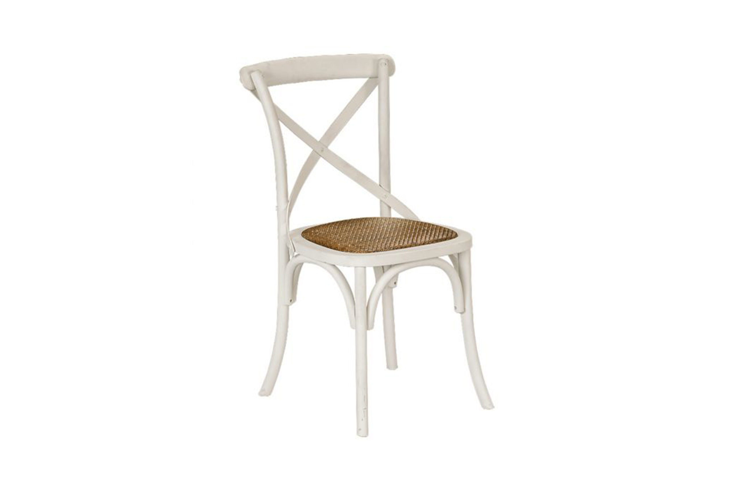 Crossback Dining Chair White - 45cmW x 53cmD - The Event Mill