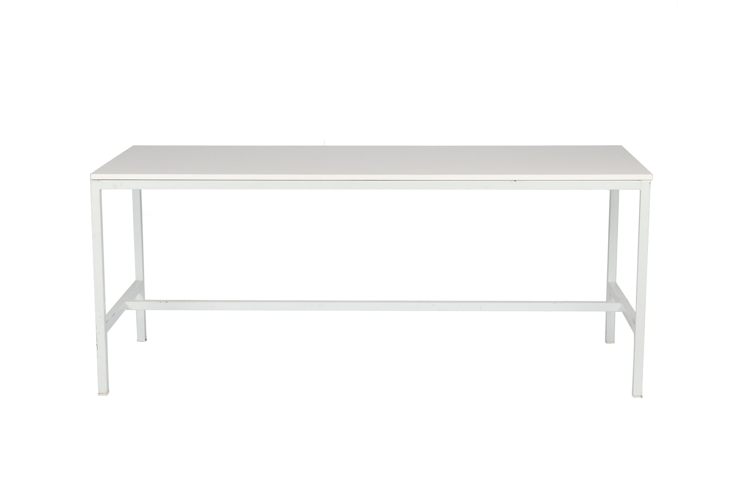 Bench Dining Table with White Top | The Event Mill