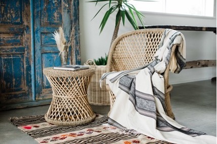 Gypsy Rattan Arm Chair Natural | The Event Mill Hire