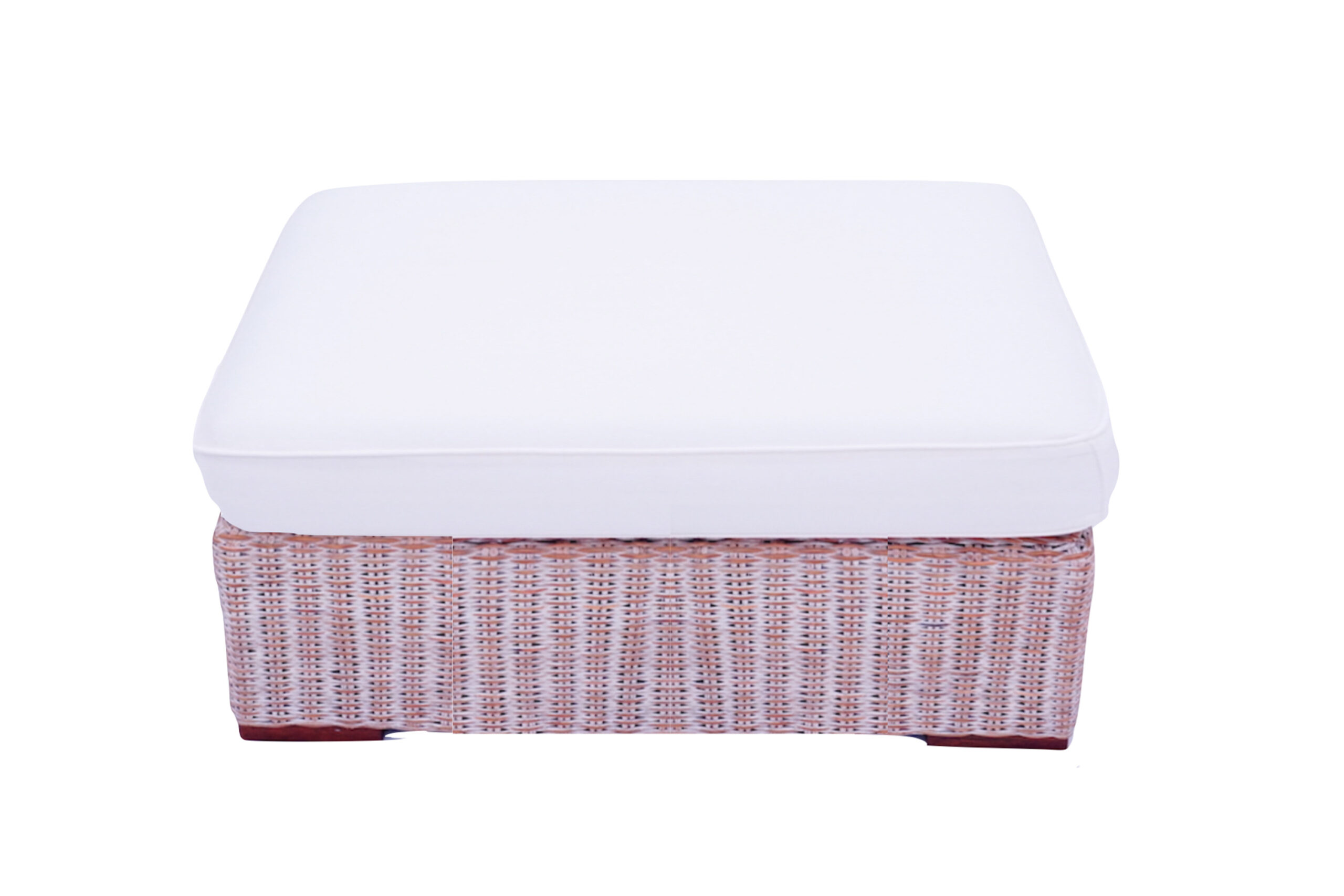 Hamptons Ottoman Large - 1mSQ x 46cmH - The Event Mill