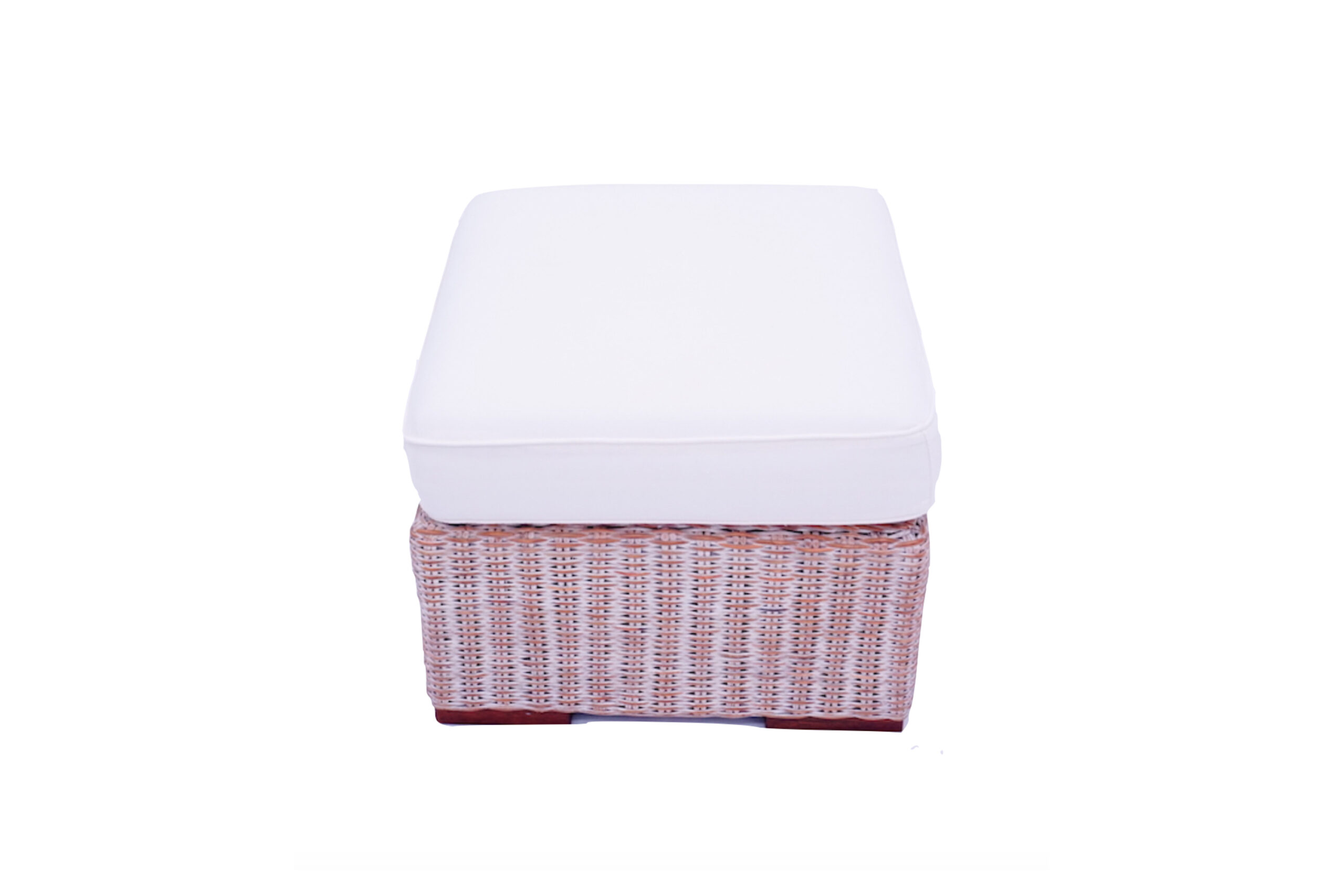 Hamptons Ottoman Small - 60cmSQ x 46cmH - The Event Mill