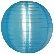 Nylon Lantern - Light Blue Medium 35cmD - The Event Mill