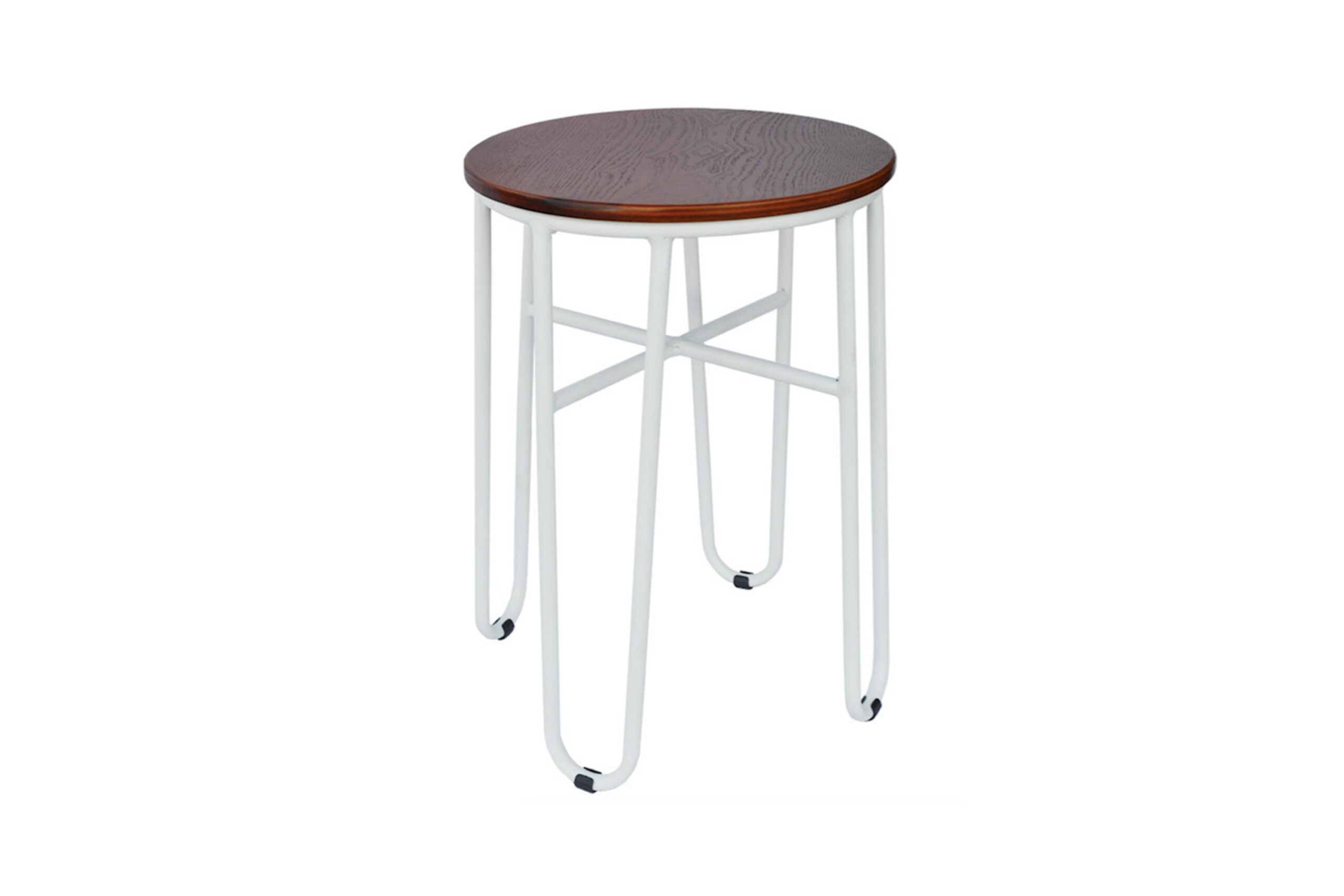 Hairpin Stool White - 45cmH - The Event Mill