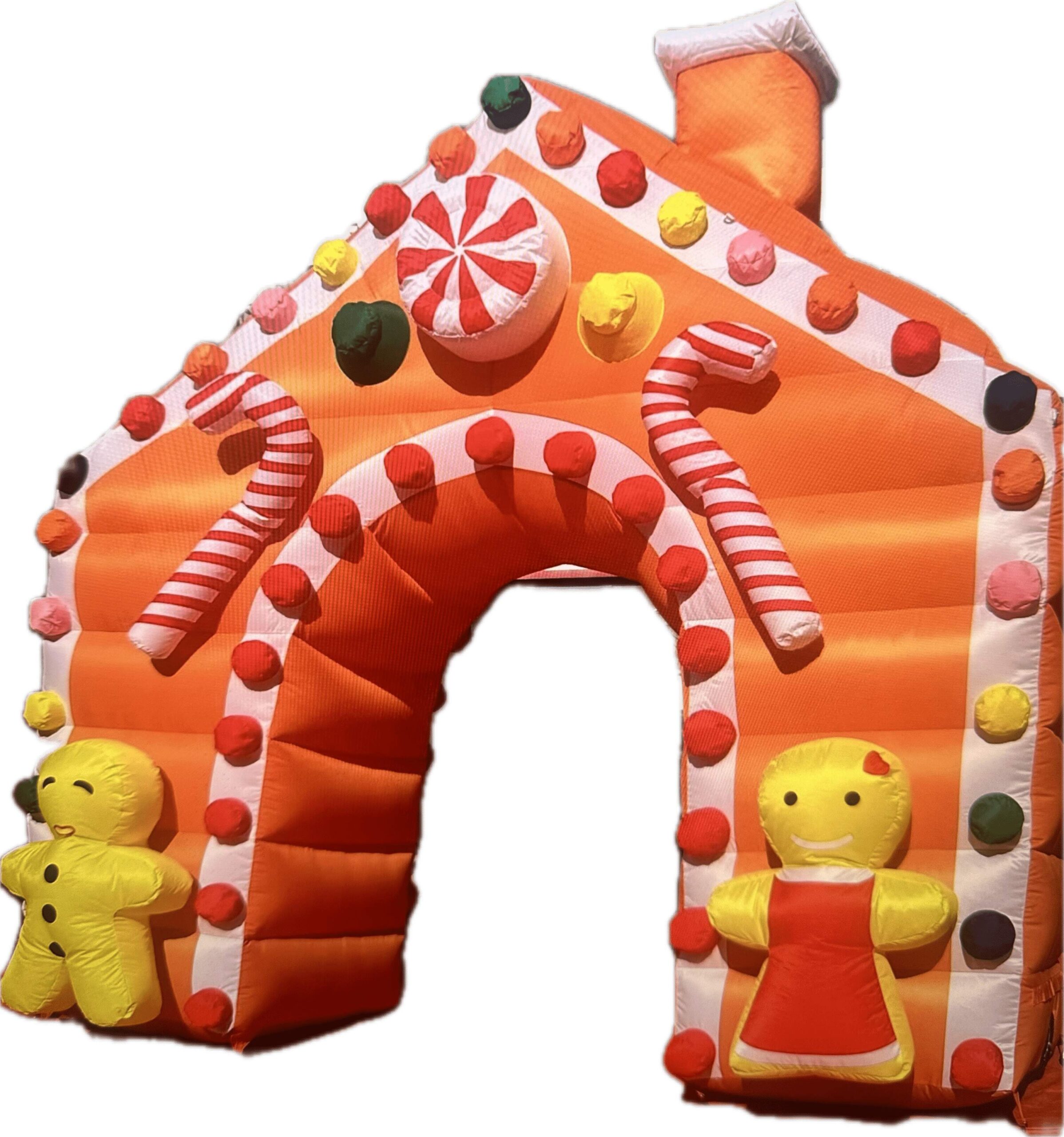 Inflatable Gingerbread House Archway- 5mW - The Event Mill